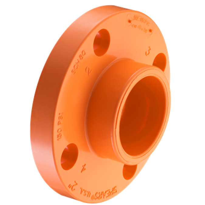 BIM objects - Free download! FlameGuard® CPVC Flange - One Piece ...