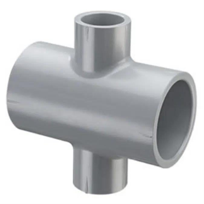 BIM objects - Free download! SCH80 CPVC/PVC Cross - Reducing (Soc ...