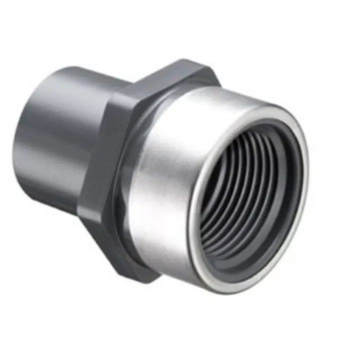 BIM objects - Free download! SCH80 CPVC/PVC Female Spigot Adapter (Spig ...