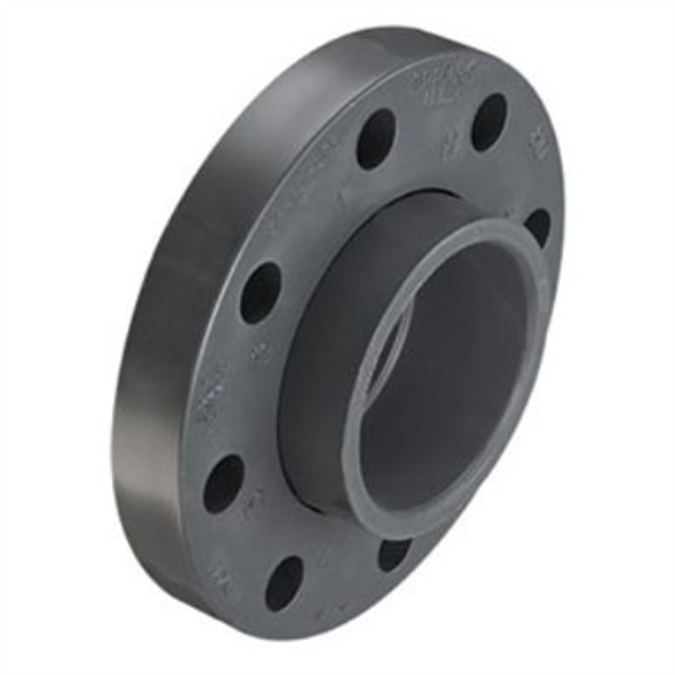 BIM objects - Free download! SCH80 CPVC/PVC Vanstone Flange PN10/16 ...