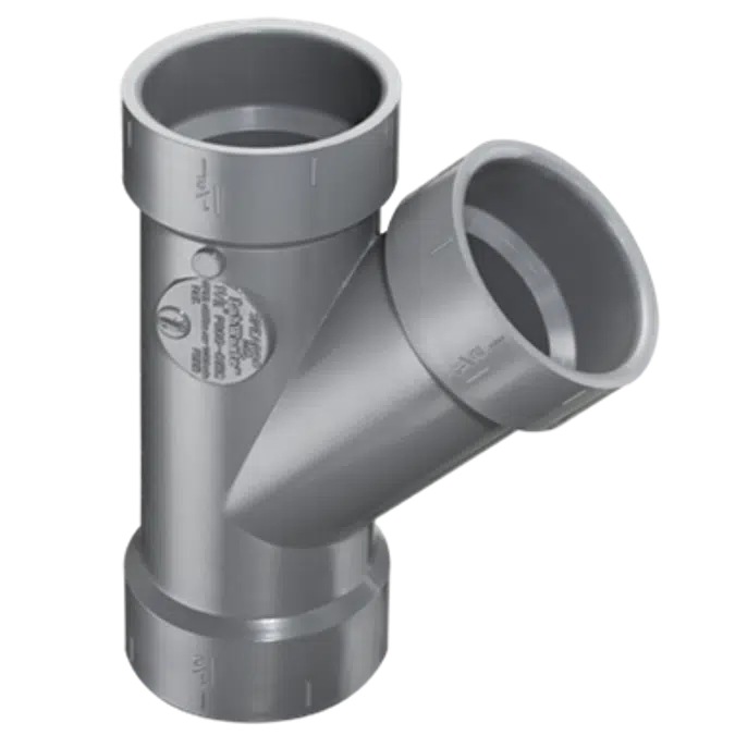 BIM objects - Free download! LabWaste® 45° Wye | BIMobject