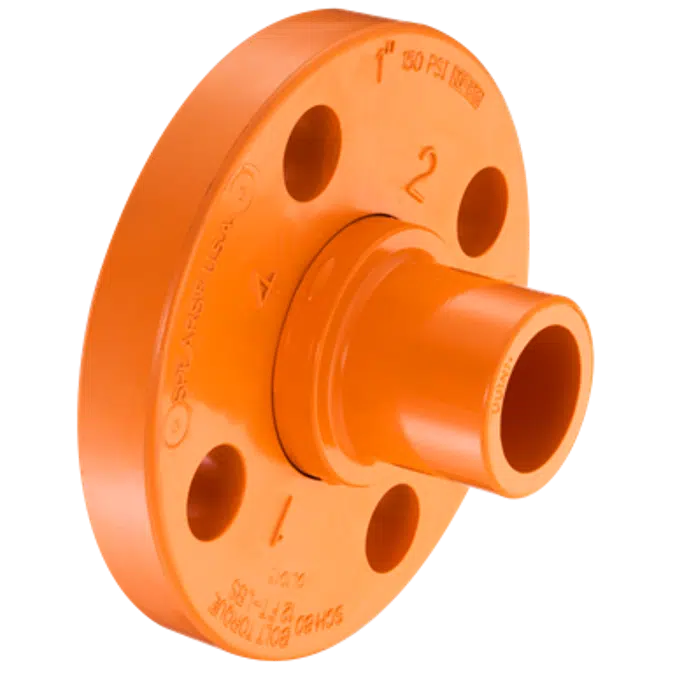 BIM objects - Free download! FlameGuard® CPVC Flange - Van Stone Style ...