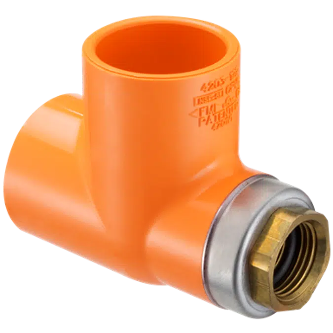 BIM objects - Free download! FlameGuard® CPVC Sprinkler Head Tee ...