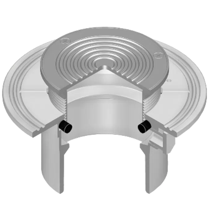 BIM objects - Free download! DWV PVC Floor Cleanout w/Stainless Steel ...