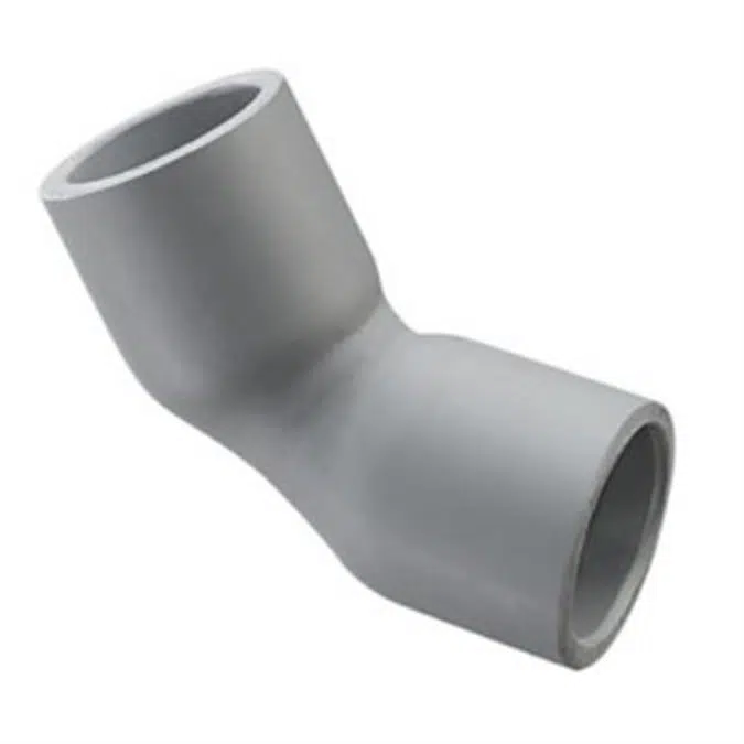 BIM objects - Free download! SCH80 CPVC/PVC 60° Ell (Soc) - Fabricated ...