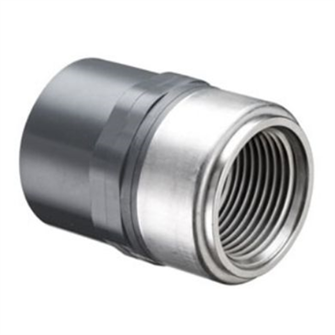 BIM objects - Free download! SCH80 CPVC/PVC Female Adapter (Soc x SS ...