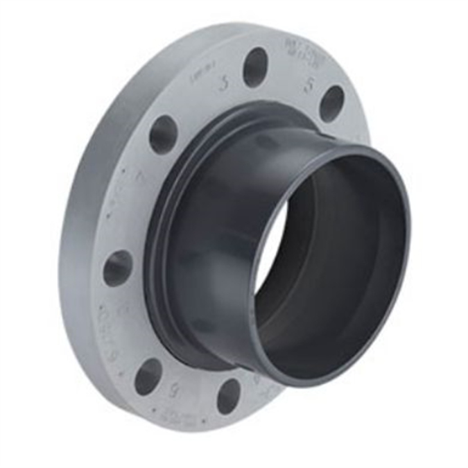 BIM objects - Free download! SCH80 CPVC/PVC Vanstone Flange w/ CPVC/PVC ...