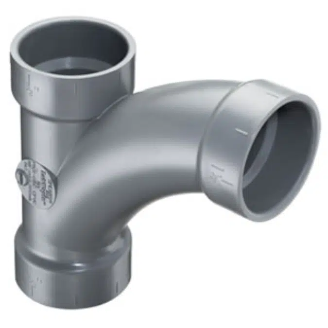 BIM objects - Free download! OceanTUFF™ Combo Wye + 1/8 Bend (Long Turn ...