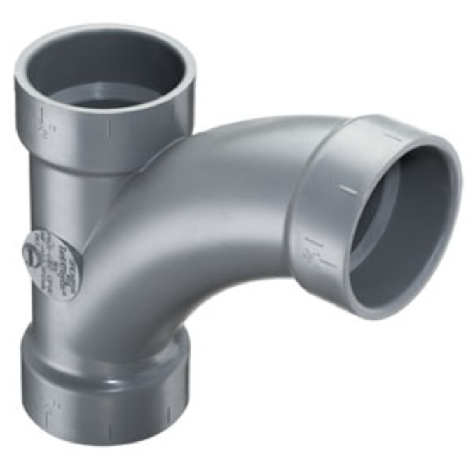 BIM objects - Free download! OceanTUFF™ Combo Wye + 1/8 Bend (Long Turn ...