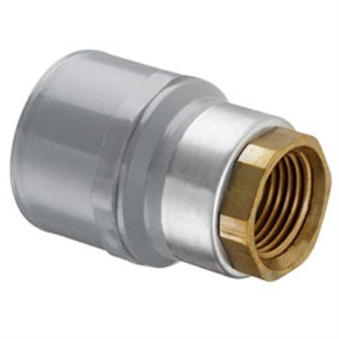 BIM objects - Free download! SCH80 CPVC/PVC Female Adapter - Reducing ...
