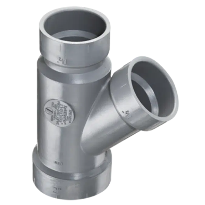 BIM objects - Free download! LabWaste® Reducing 45° Wye | BIMobject