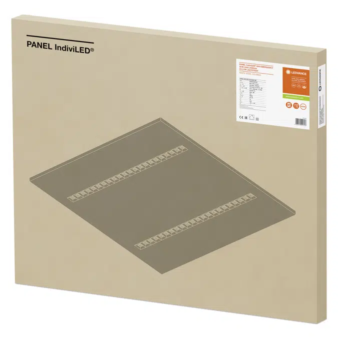 BIM objects - Free download! PANEL INDV 600 33W/4000K EM AT 3H ( con ...