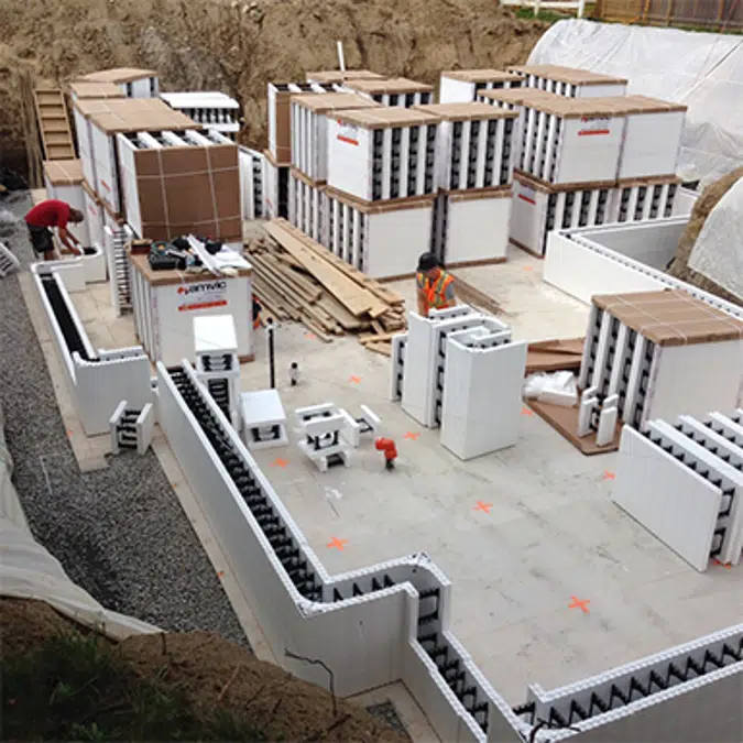 BIM objects - Free download! Amvic - R22 8in Insulated Concrete Forms ...