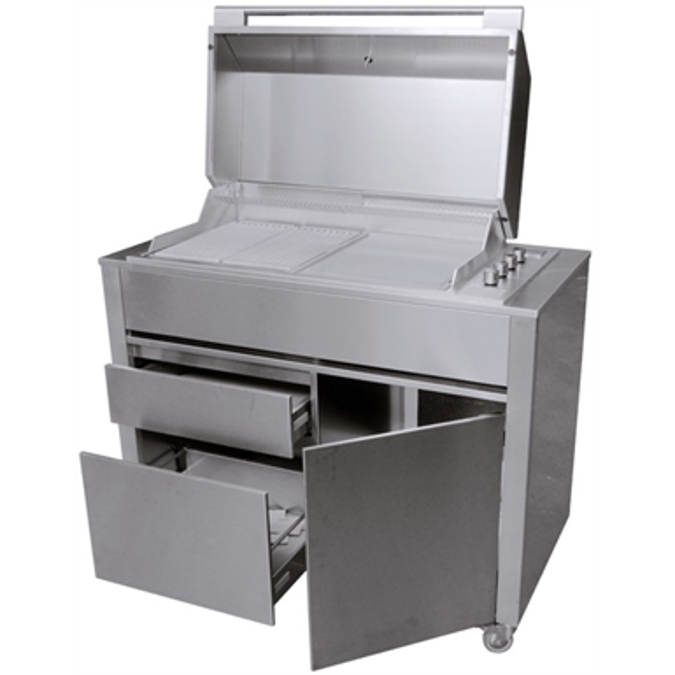 BIM objects - Free download! CUN - Barbecue 4 burners | BIMobject