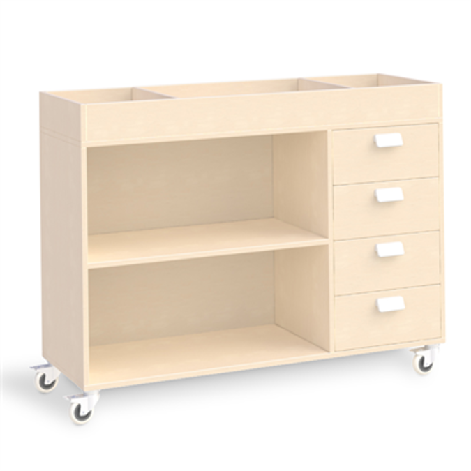 BIM objects - Free download! Paint storage trolley Max | BIMobject