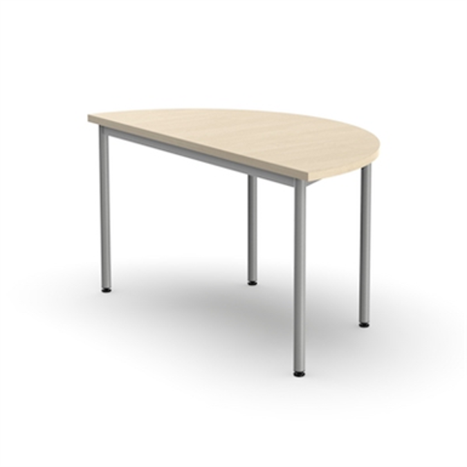 Objetos BIM - ¡Descarga gratis! Student table silent HPL, semicircle ...