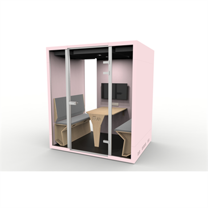 BIM objects - Free download! Phone Booth XL meeting pod | BIMobject