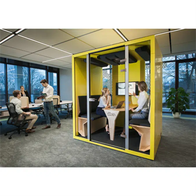BIM objects - Free download! Phone Booth XL meeting pod | BIMobject