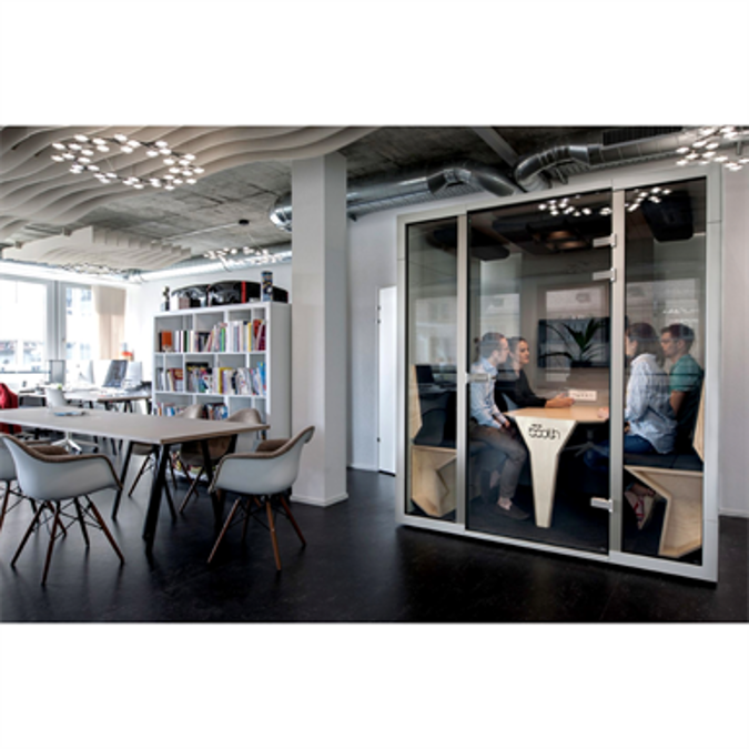 BIM objects - Free download! Phone Booth XL meeting pod | BIMobject