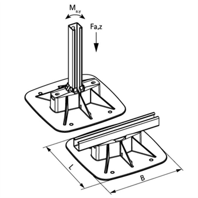 BIM objects - Free download! BIS Yeti® 335 Support System (BUP1000 ...