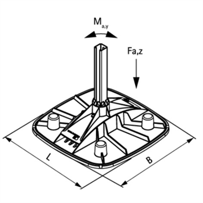 BIM objects - Free download! BIS Yeti® 480 Support System (BUP1000 ...