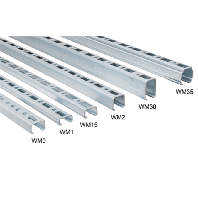 BIM objects - Free download! BIS RapidRail® Fixing Rail WM35 | BIMobject