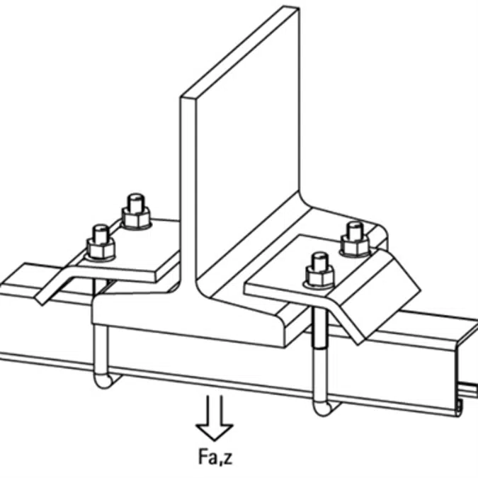 BIM objects - Free download! BIS Strut Rail Beam Clamp | BIMobject