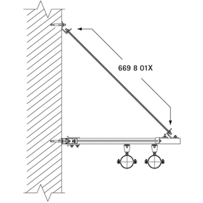 BIM objects - Free download! BIS Threaded Rod Support | BIMobject