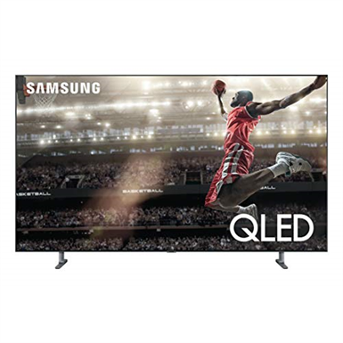 BIM objects - Free download! Samsung QN75Q80RAFXZA Flat 75-Inch QLED 4K ...