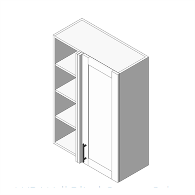 Bim Objects Free Wb Wall Blind Corner Cabinet 1 Full Height Door Right ...