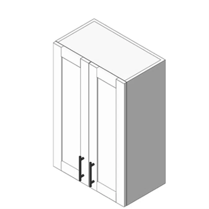 BIM objects - Free download! WS Wall Cab 1 Full Height Door - Left Hand ...