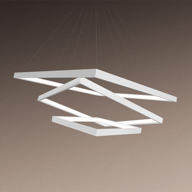 BIM object - ดาวน์โหลดฟรี! RIM, Pendant Multiple Square | BIMobject