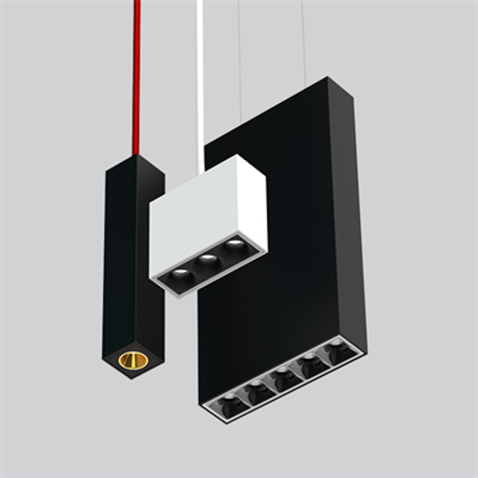 BIM objects - Free download! CLUSTER PENDANT, Linear Downlight | BIMobject