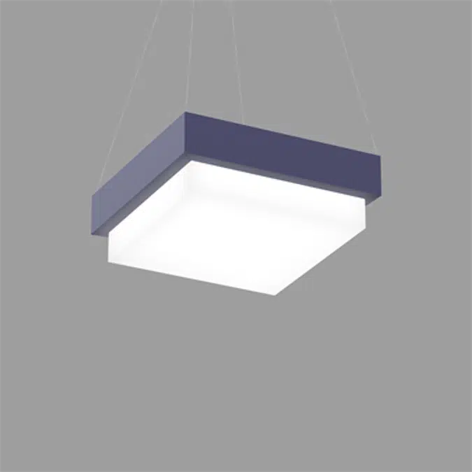 BIM objects - Free download! POP COLOR, Pendant Square 2x2, Direct ...