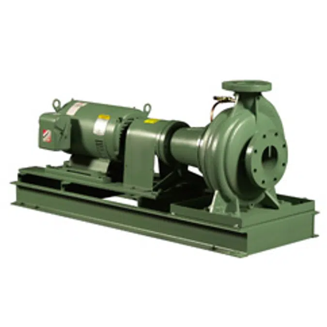 BIM objects - Free download! FI6011 Frame-Mounted End Suction Pump, 5 ...