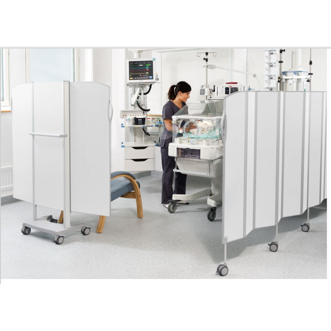 BIM objects - Free download! Silentia Hospital Mobile Bed End Privacy ...