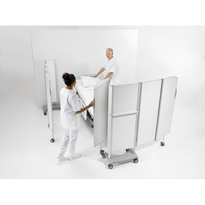 BIM objects - Free download! Silentia Hospital Mobile Bed End Privacy ...