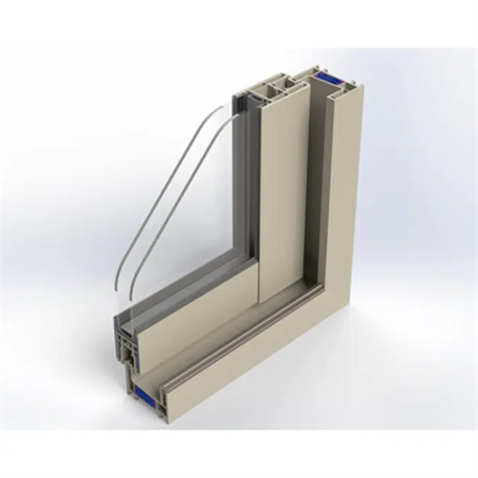 BIM objects - Free download! iSlide#neo 2-Leaf Sliding Door - Face ...