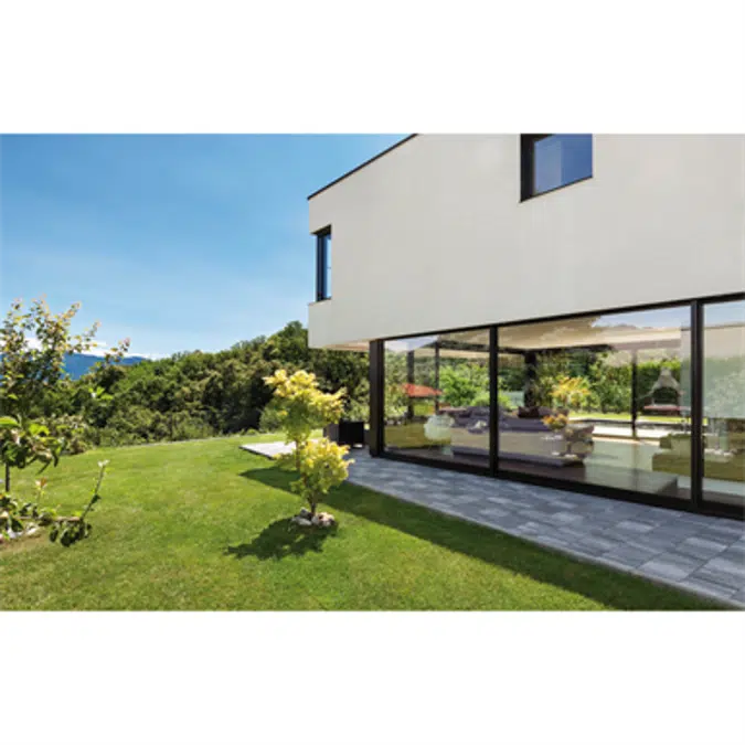 BIM objects - Free download! iSlide#neo 4-Leaf Sliding Door - Face ...