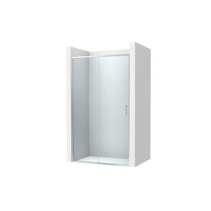 BIM objects - Free download! Victoria Plus Front shower enclosure with ...