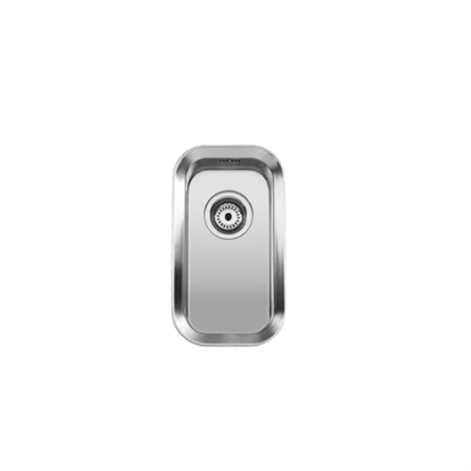 Objetos BIM - ¡Descarga gratis! BERLIN Single bowl kitchen sink 260 ...