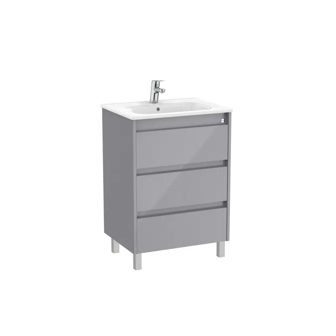 BIM objects - Free download! Tenet (base unit with three drawers and ...