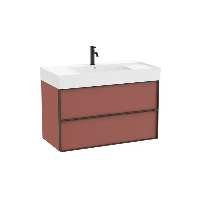 BIM objects - Free download! Inspira Unik (base unit with two drawers ...