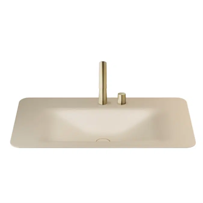 BIM objects - Free download! ARMANI - BAIA 900 mm countertop washbasin ...