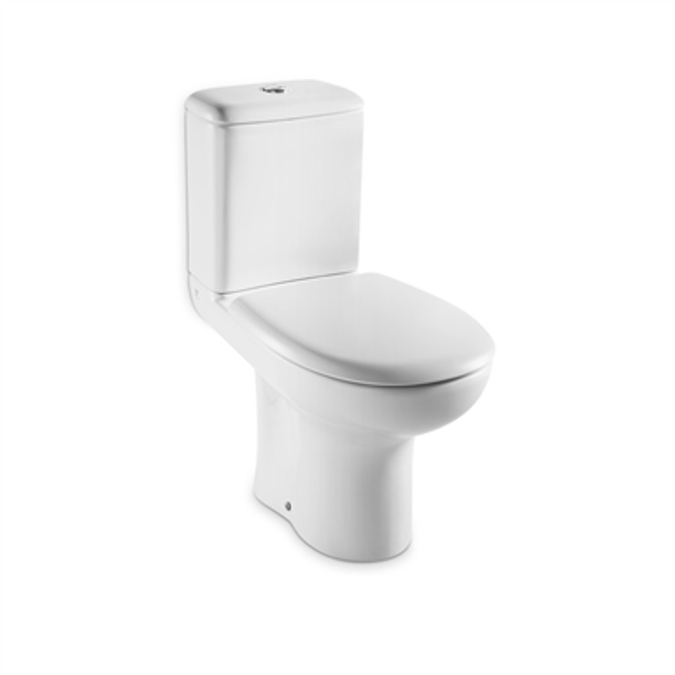 BIM objects - Free download! SIZA Close-coupled Toilet with vertical ...