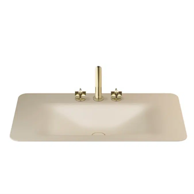 BIM objects - Free download! ARMANI - BAIA 900 mm countertop washbasin ...