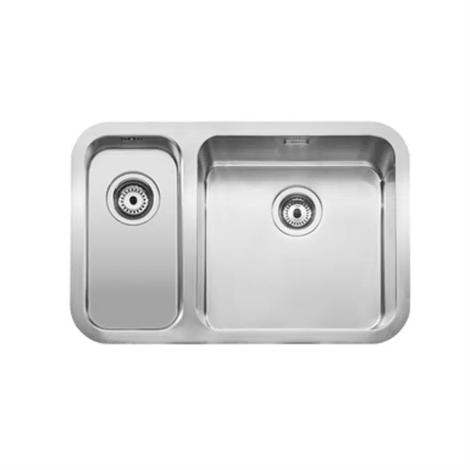 BIM objects - Free download! BERLIN Single bowl kitchen sink and left ...