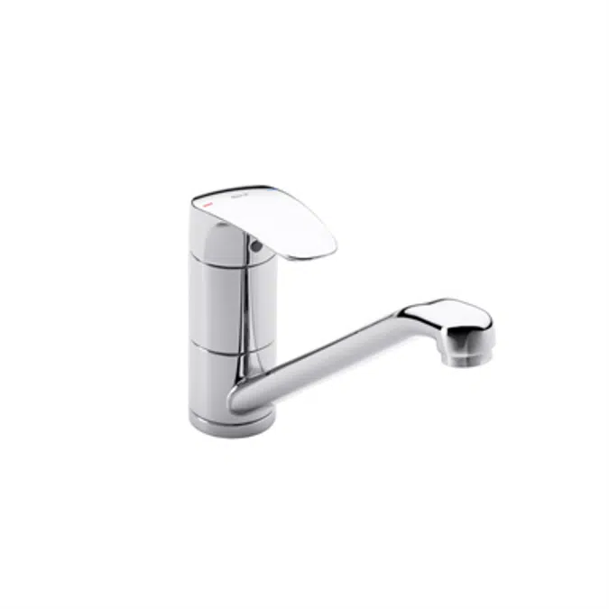 BIM objects - Free download! LOGICA Kitchen sink mixer w/ swivel spout ...