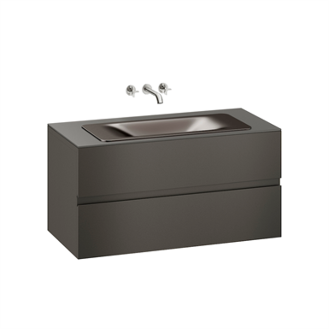 BIM objects - Free download! ARMANI - BAIA 1200 mm wall-hung furniture ...