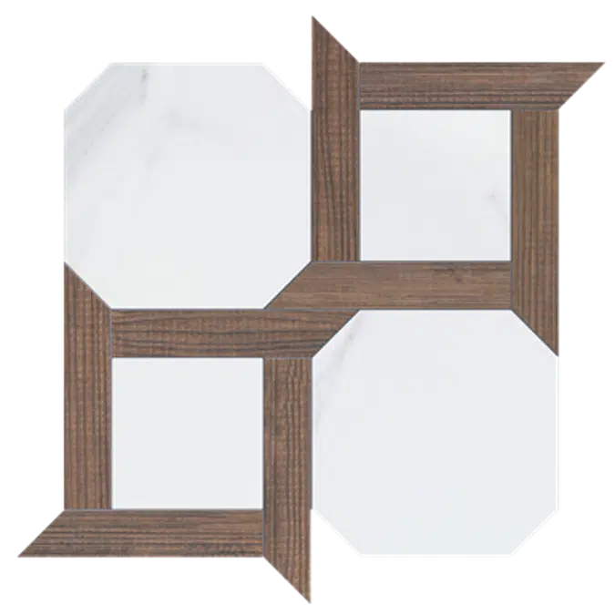 BIM objects - Free download! MARBLE - MOSAICO MARBLE WOOD 31X31 | BIMobject